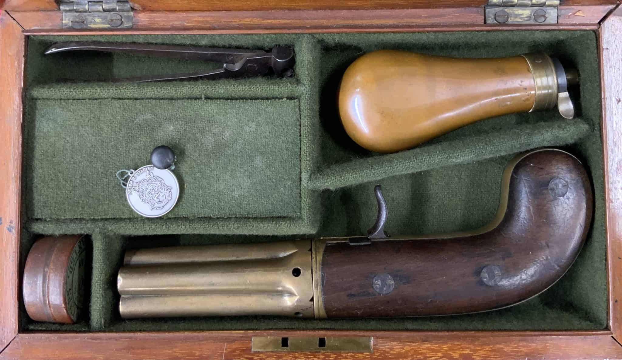 Budding Pepperbox Revolver - Powder Flask UK