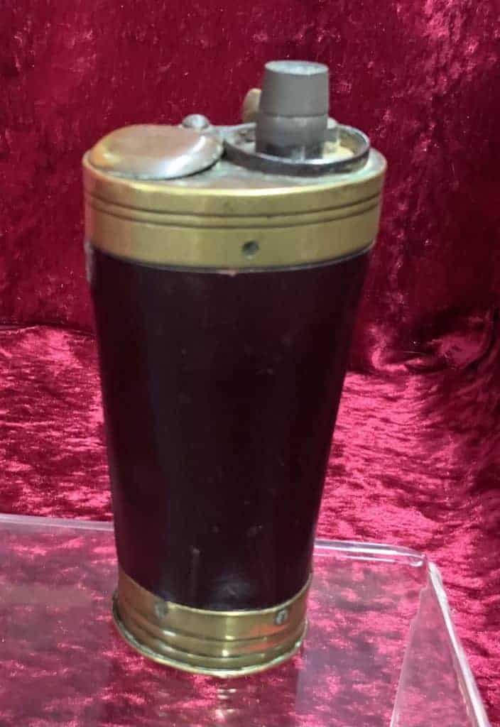 3-Way Flask Leather Covered - Powder Flask UK
