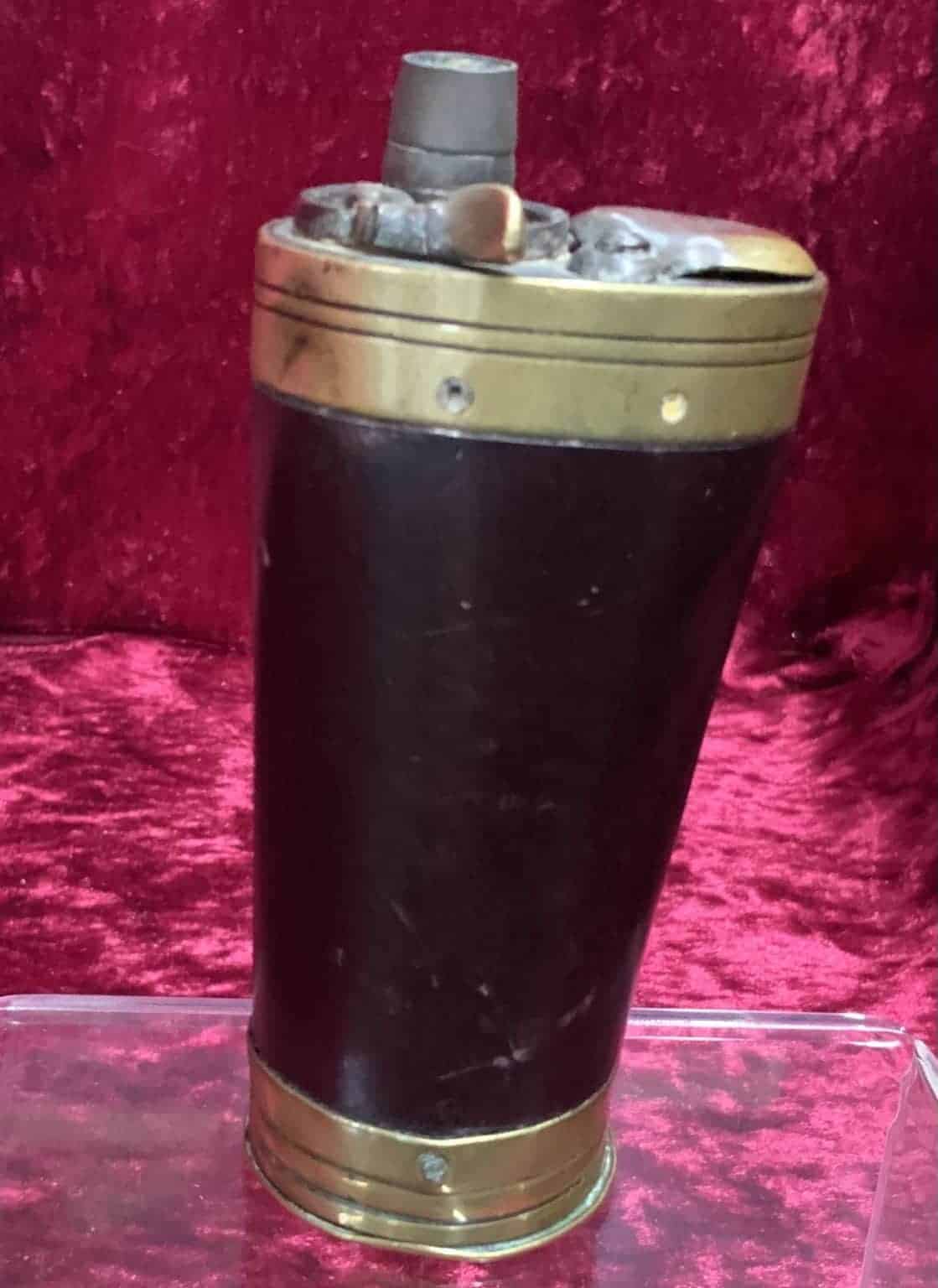 3-Way Flask Leather Covered - Powder Flask UK