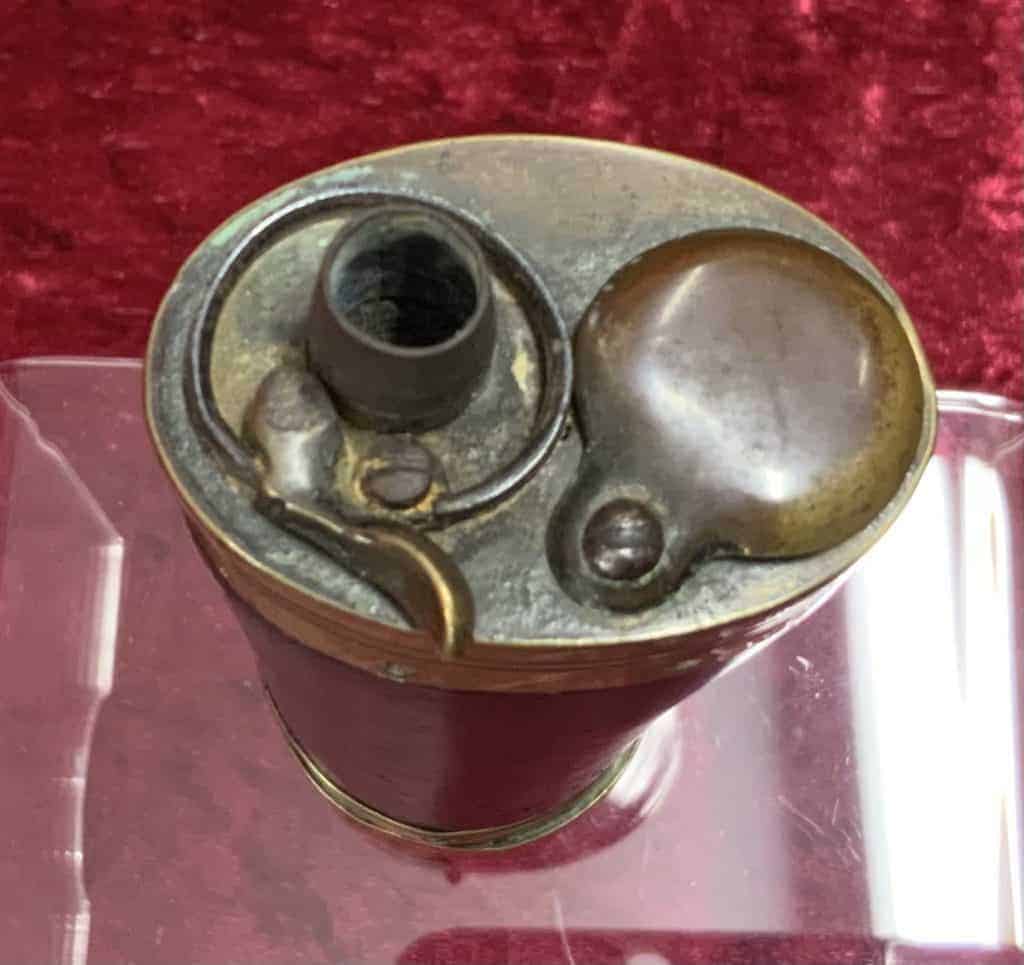 3-Way Flask Leather Covered - Powder Flask UK