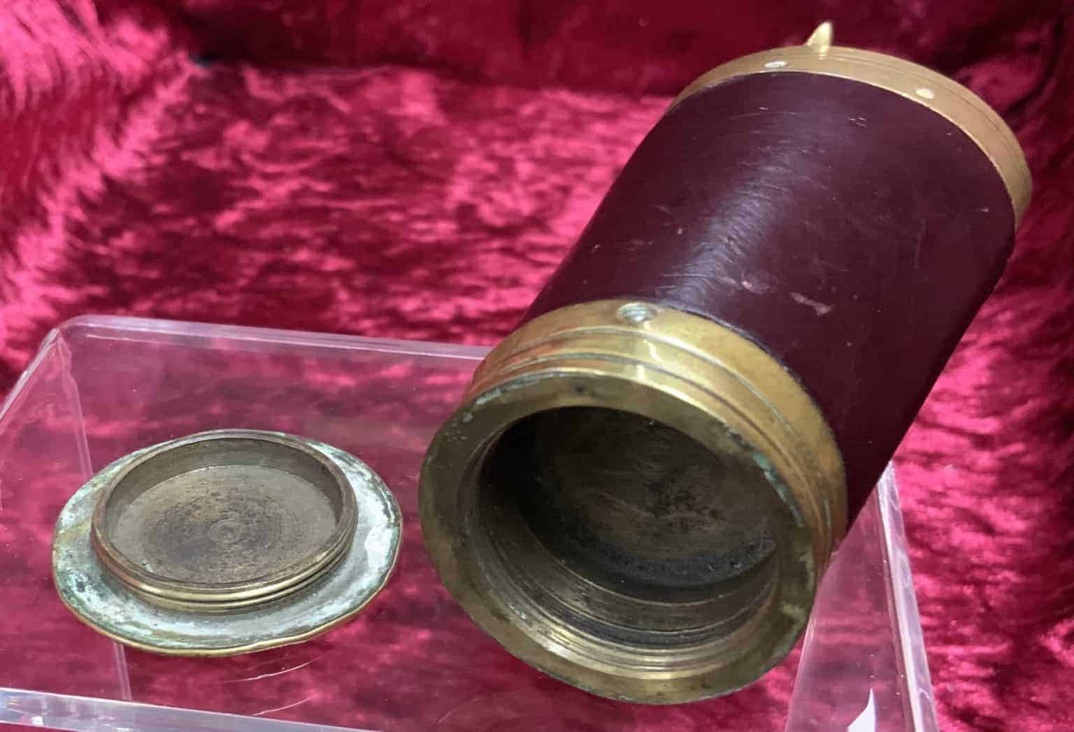 3-Way Flask Leather Covered - Powder Flask UK