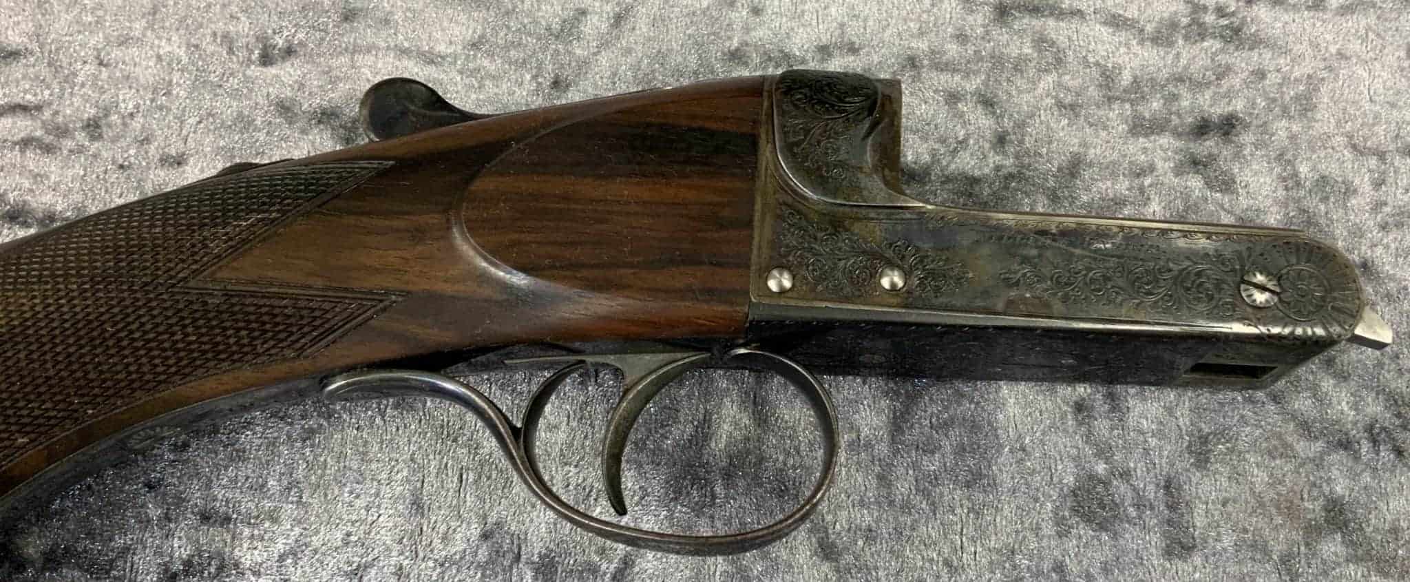 William Evans 297/250 Cased Rook Rifle - Powder Flask UK