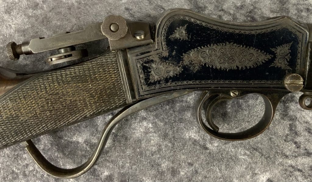 BSA No.7 Superb .297/250 Rook Rifle - Powder Flask UK