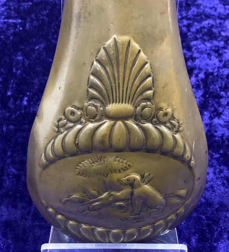 Sykes Patent Embossed Powder Flask - Powder Flask UK